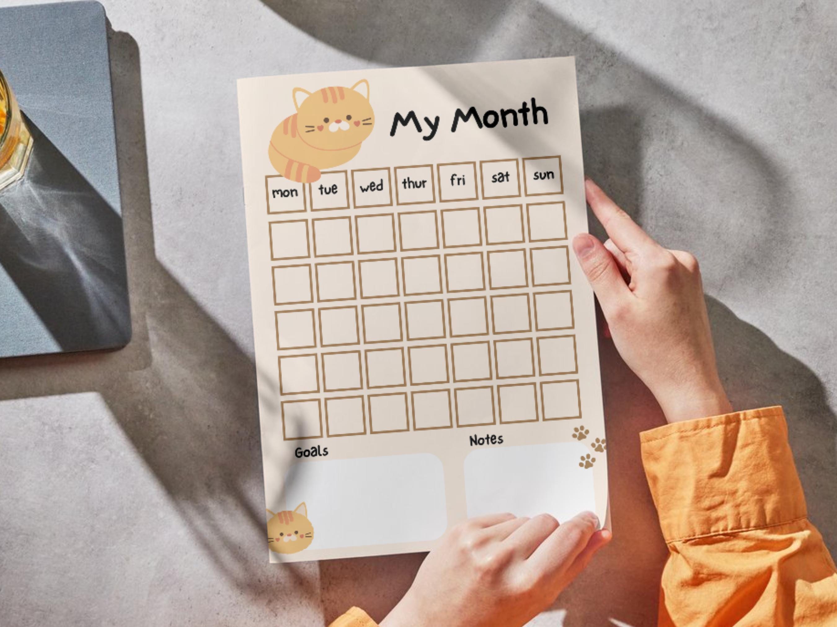 A4 Weekly Daily Monthly Notepad Student Agenda Planner Desk Pad Task ...