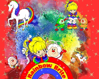 Rainbow Brite Starlite Twink Digital Tumbler Wrap Sublimation Design ...