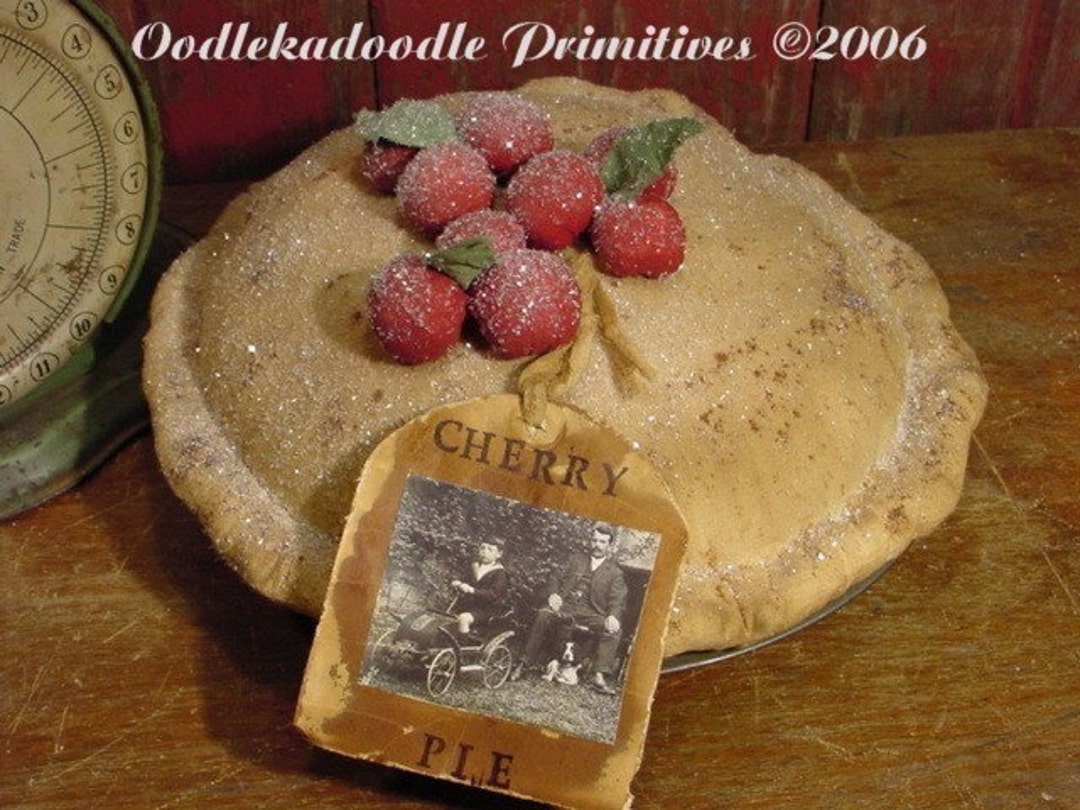 Primitive Cherry Pie Noodle Bord Topper Instant Digital Download E ...