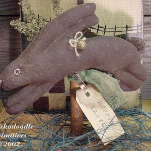Primitive Easter Bunny & Spring Chicks Make Do Digital Pattern - Etsy