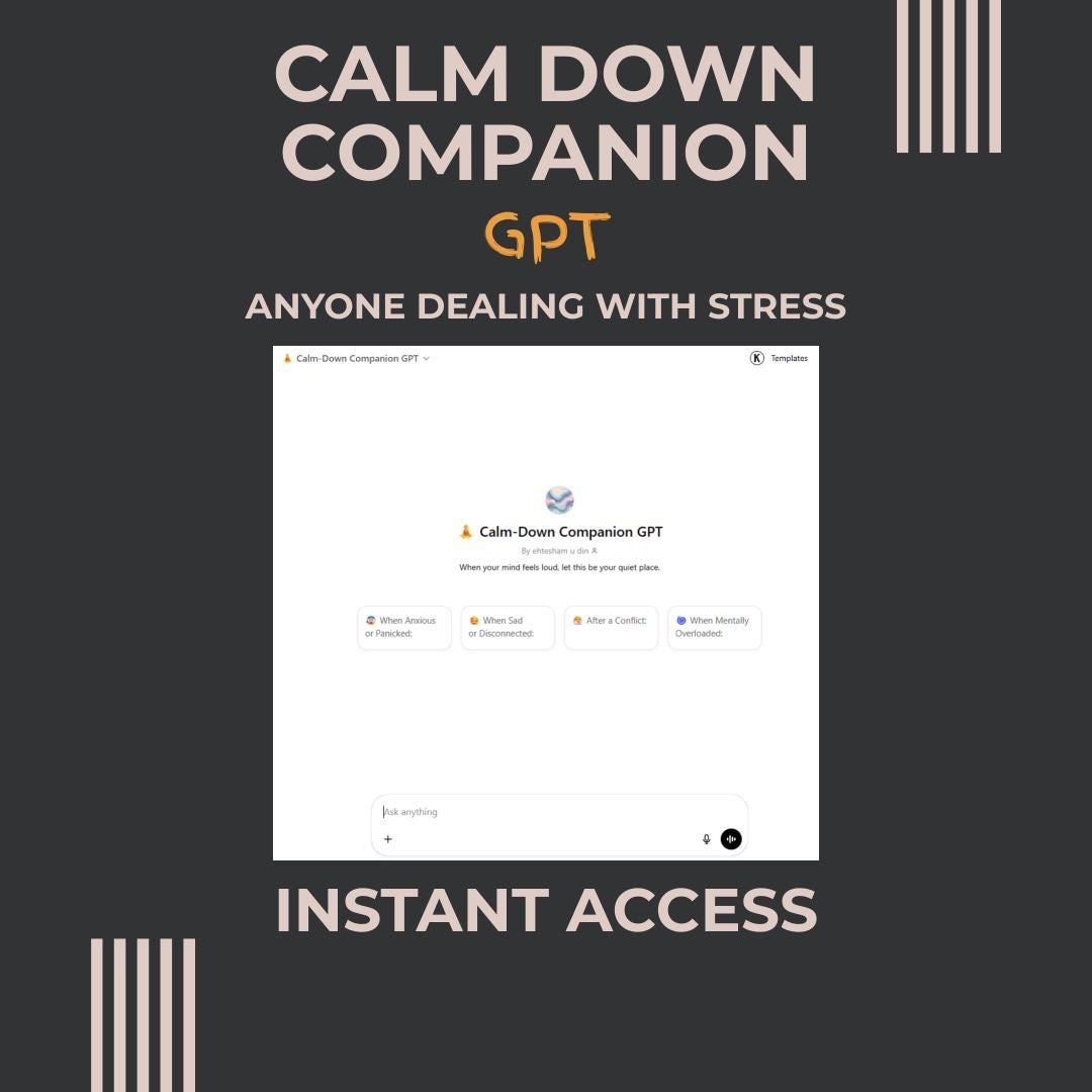 Calm Down Companion GPT | Custom Ai Chatbot | Openai Chat GPT | AI Chat ...
