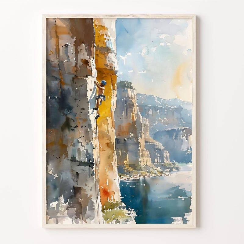 Rock Climbing Art - Etsy
