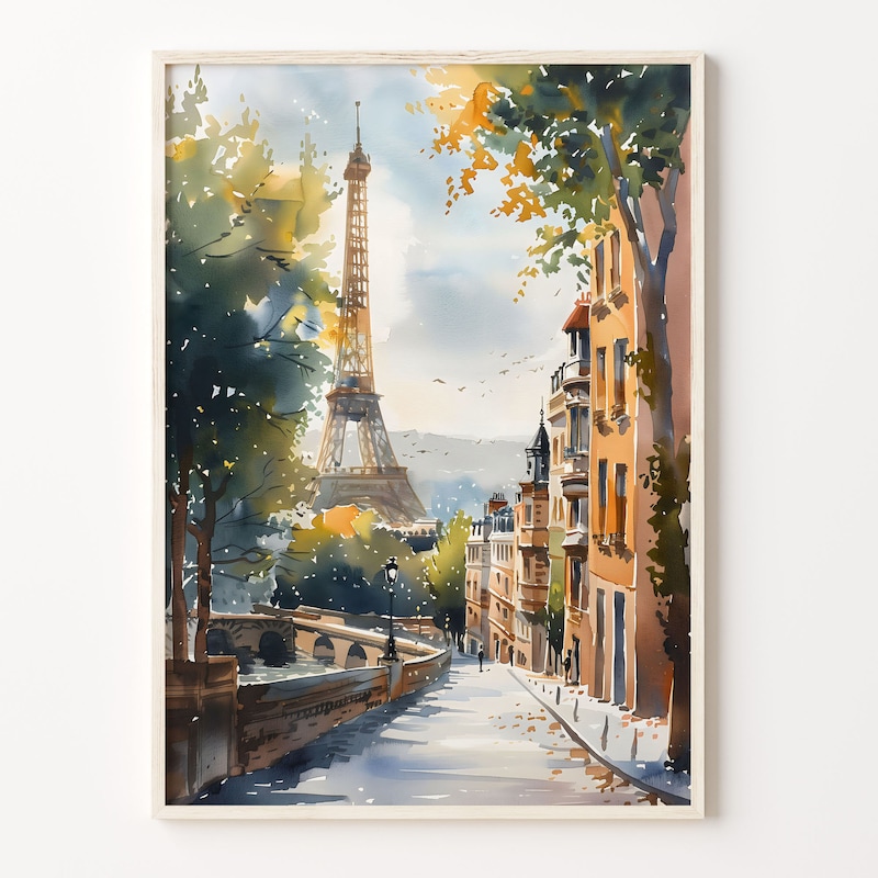 Watercolor Painting Paris - Etsy