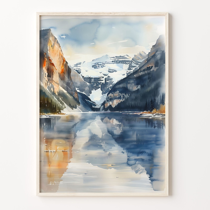 Glacier Water Color Art - Etsy