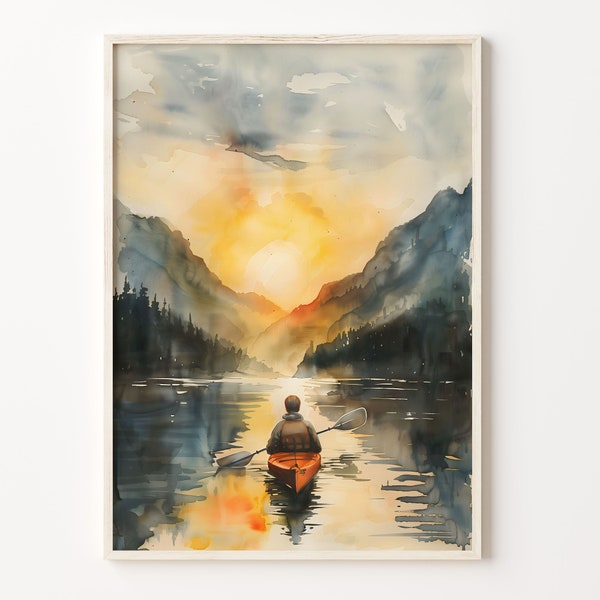 Kayak Art - Etsy