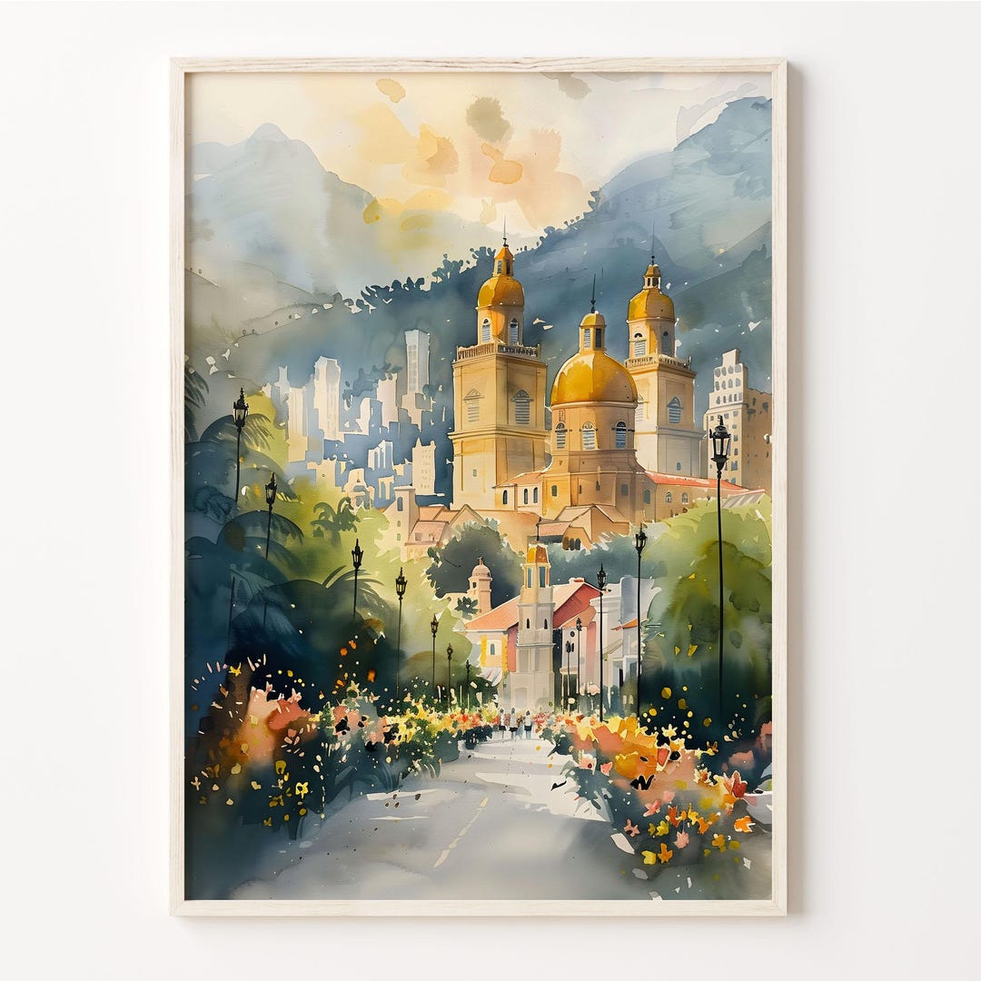 Cebu City Watercolor Painting: Philippines Travel Poster - Etsy