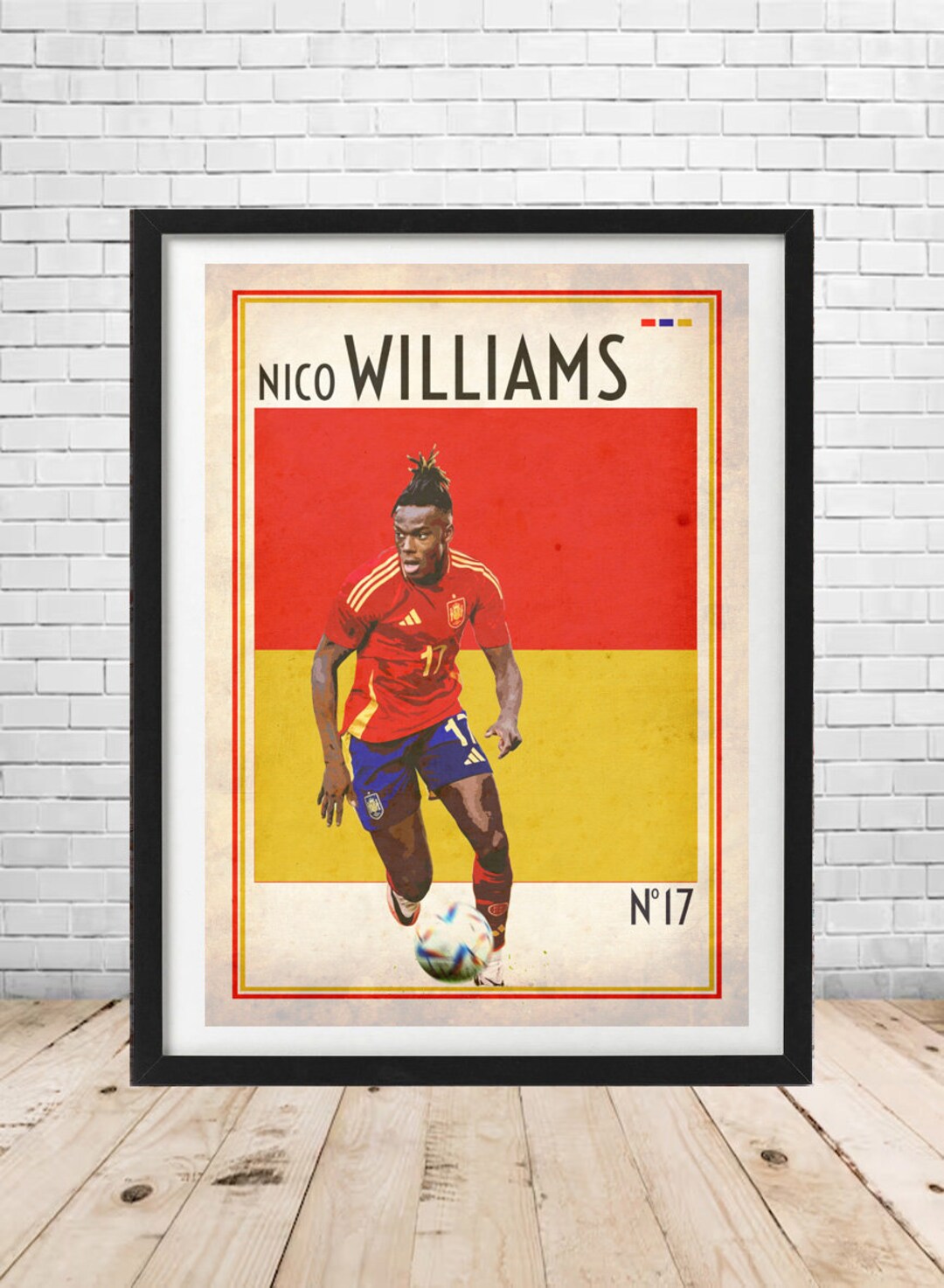 NICO WILLIAMS Spain Retro Style Illustrated Print A3 or A4 UNFRAMED ...