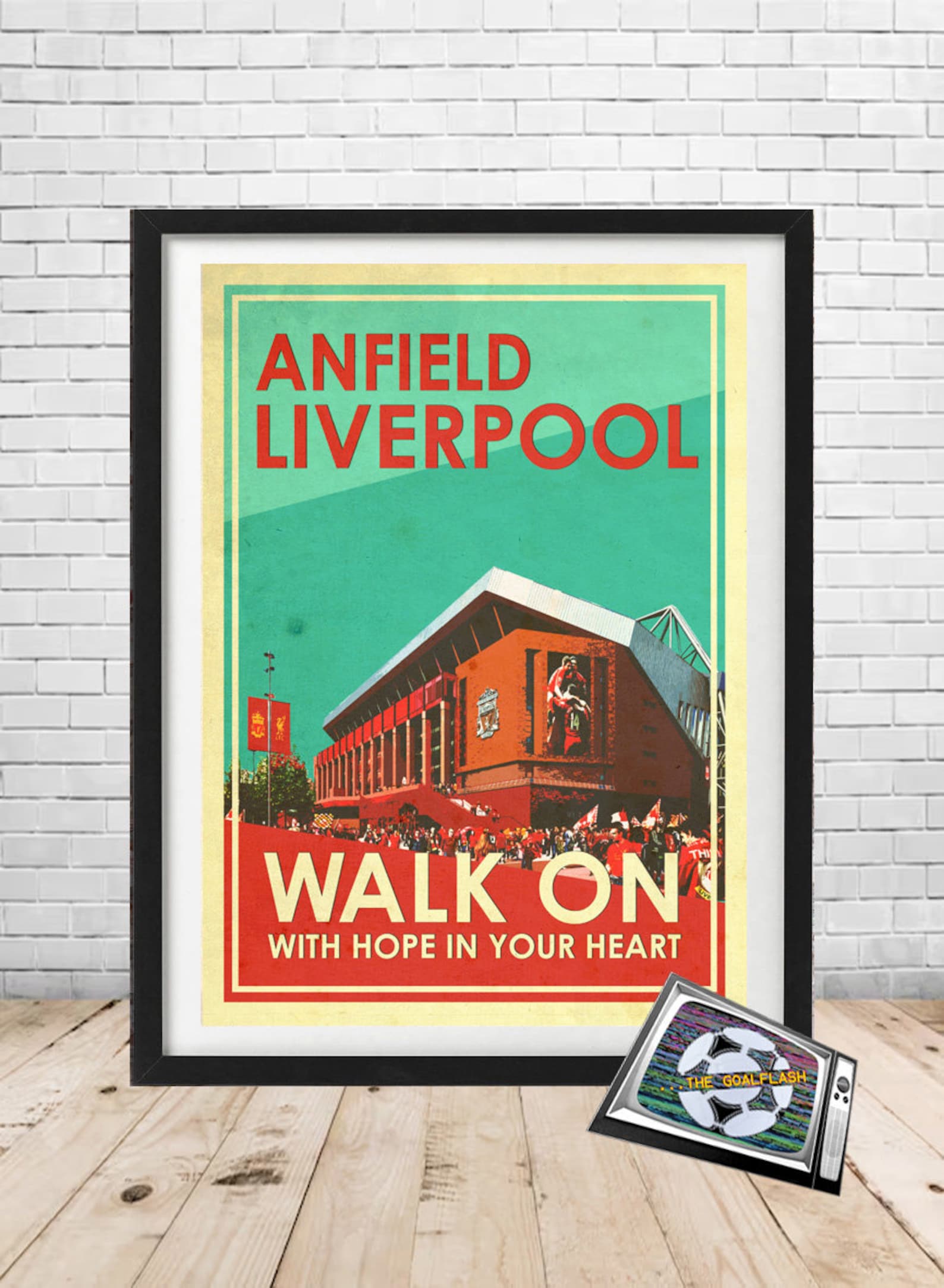 LIVERPOOL FC Retro Style Anfield Illustrated Art Print A3 or A4 - Etsy