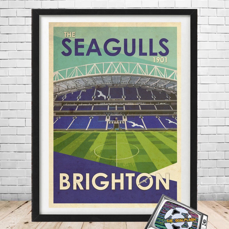 Brighton Albion Framed - Etsy UK