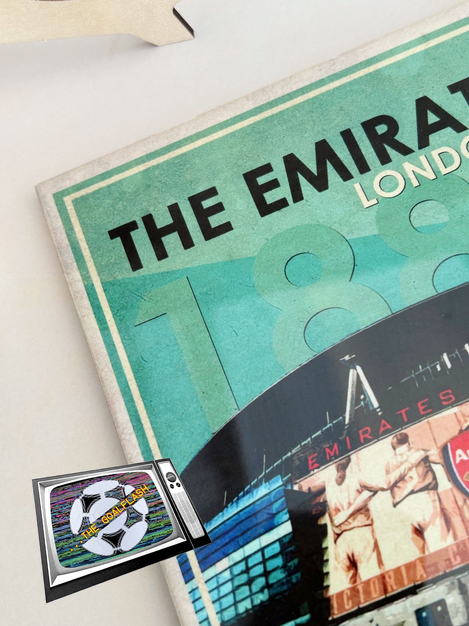 ARSENAL STADIUM Retro Style Illustrated Print on a Ceramic Tile - Etsy