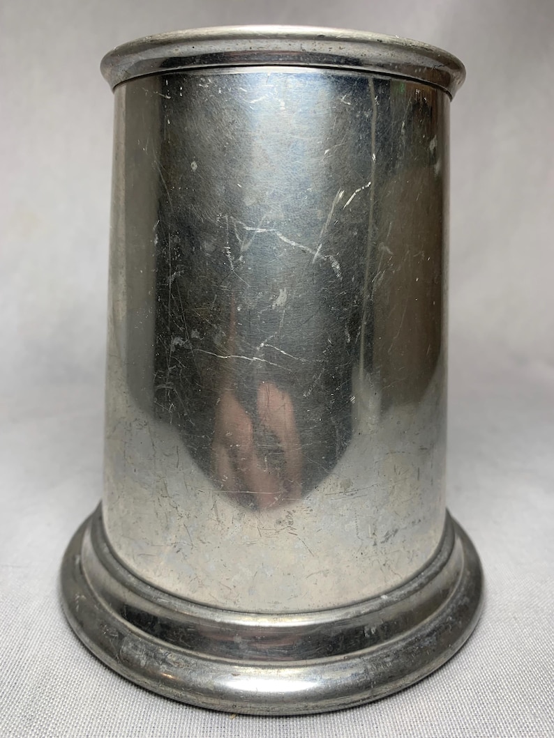 Vintage Viners Sheffield England Pewter Glass Bottom Tankard - Etsy