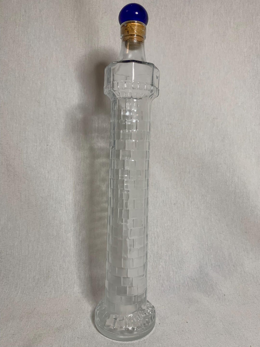 Vintage Mod Dep Glass Lighthouse Decanter With Blue Topper - Etsy