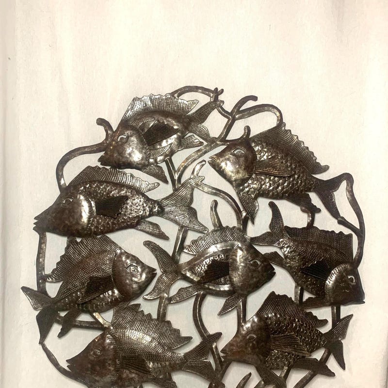 Metal Fish Sculpture - Etsy
