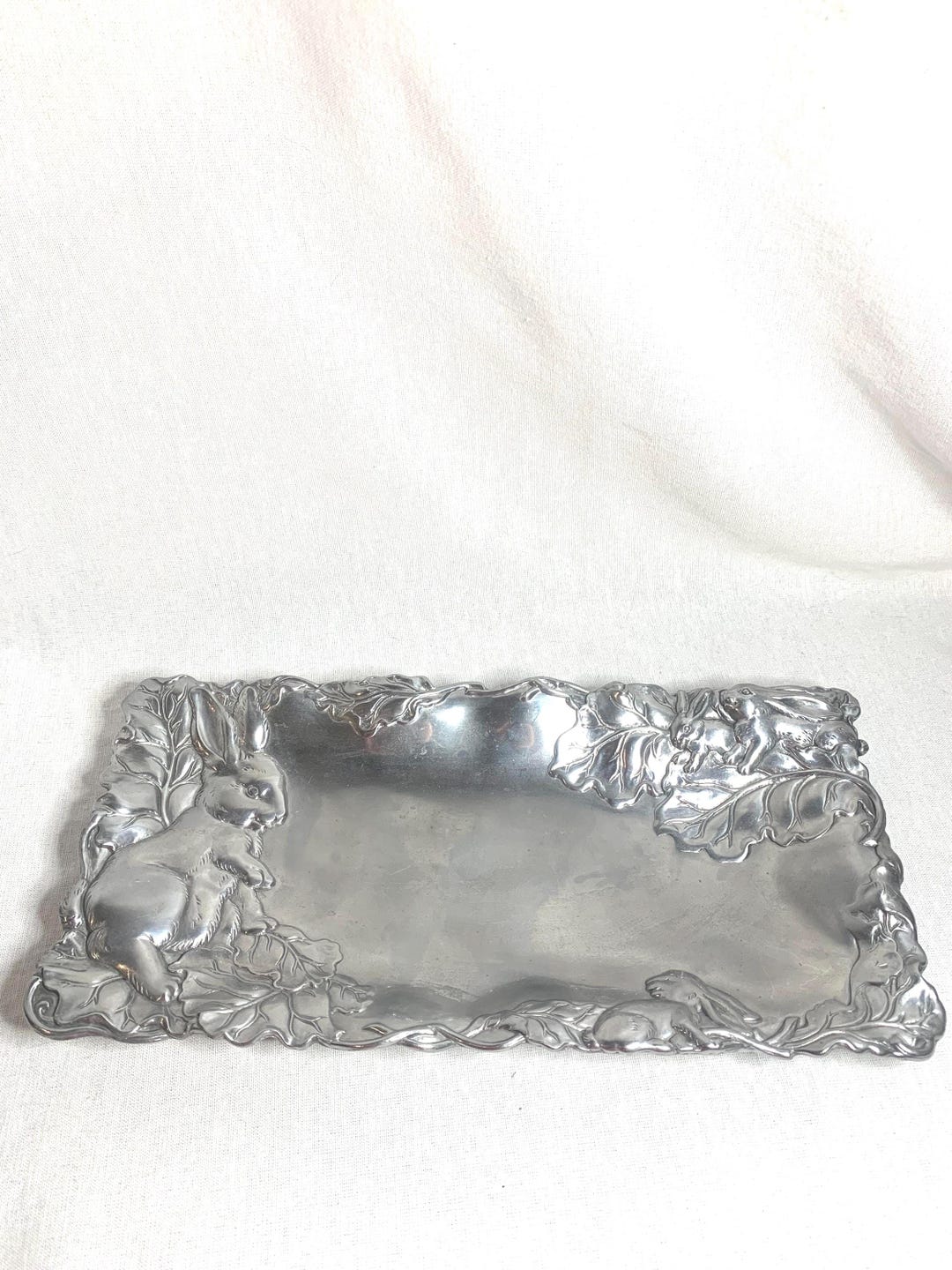 Vintage Arthur Court Square Bunny Rabbit Serving Tray - Etsy