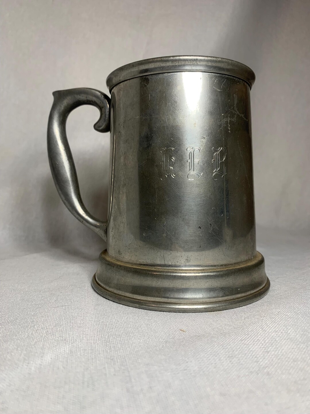 Vintage Stieff Pewter Glass Bottom Tankard - Etsy