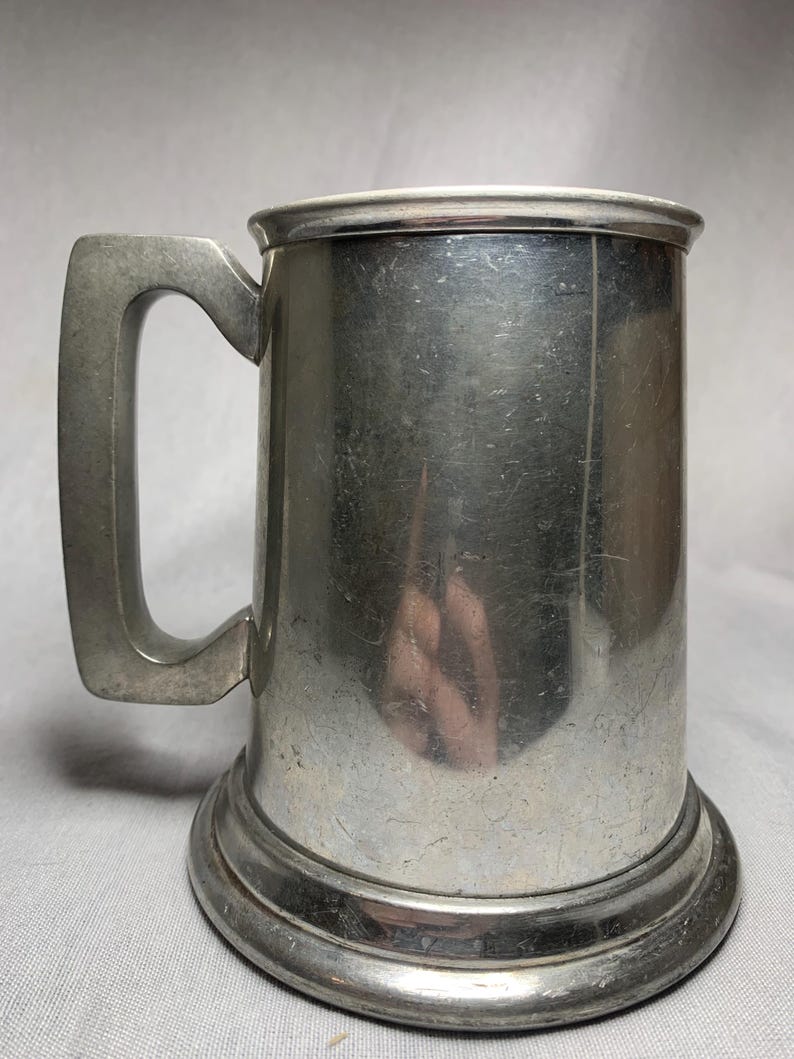 Vintage Viners Sheffield England Pewter Glass Bottom Tankard - Etsy