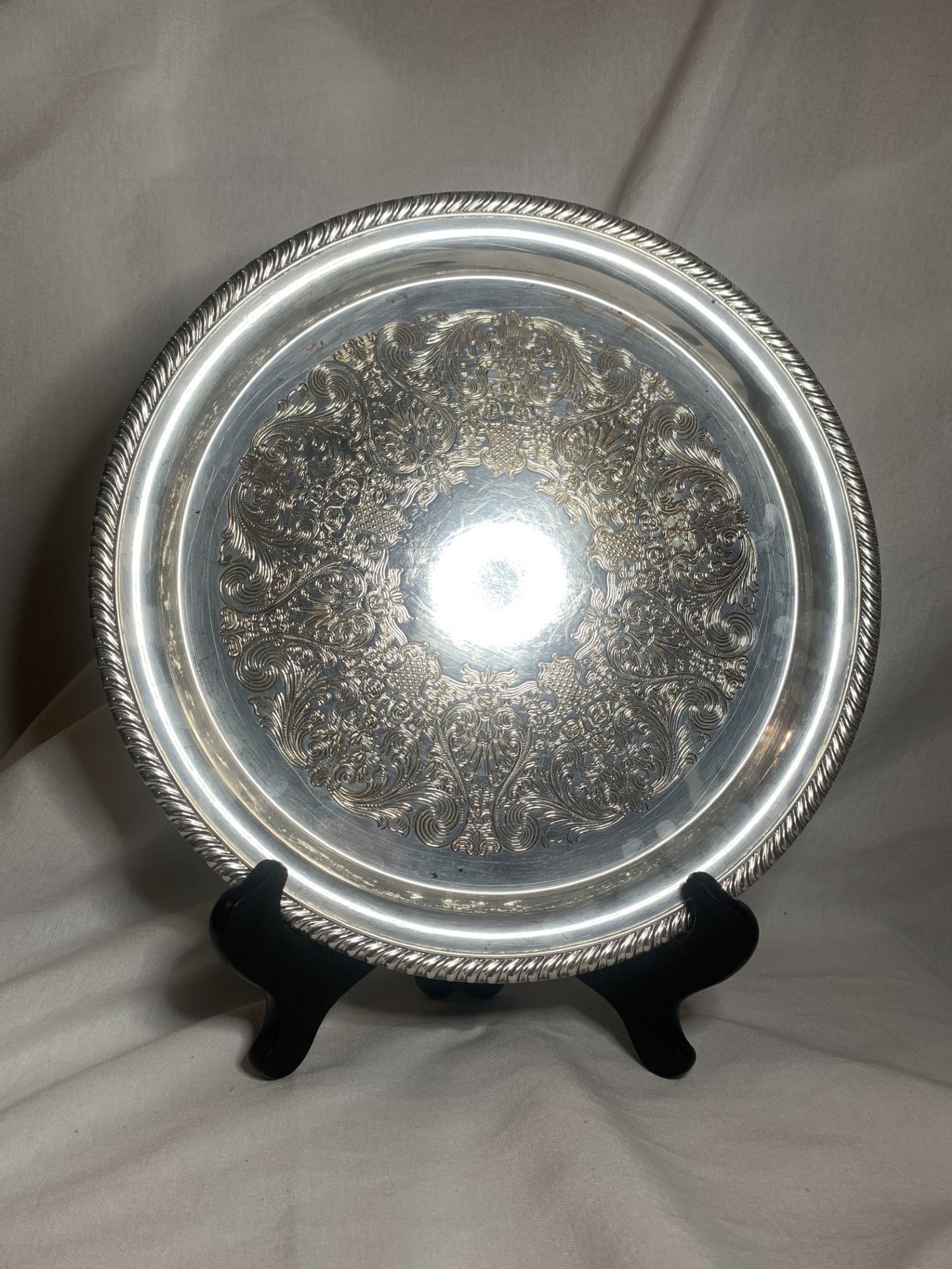 Vintage Eagle&star Wm Rogers Round Platter #171. Silverplated. - Etsy
