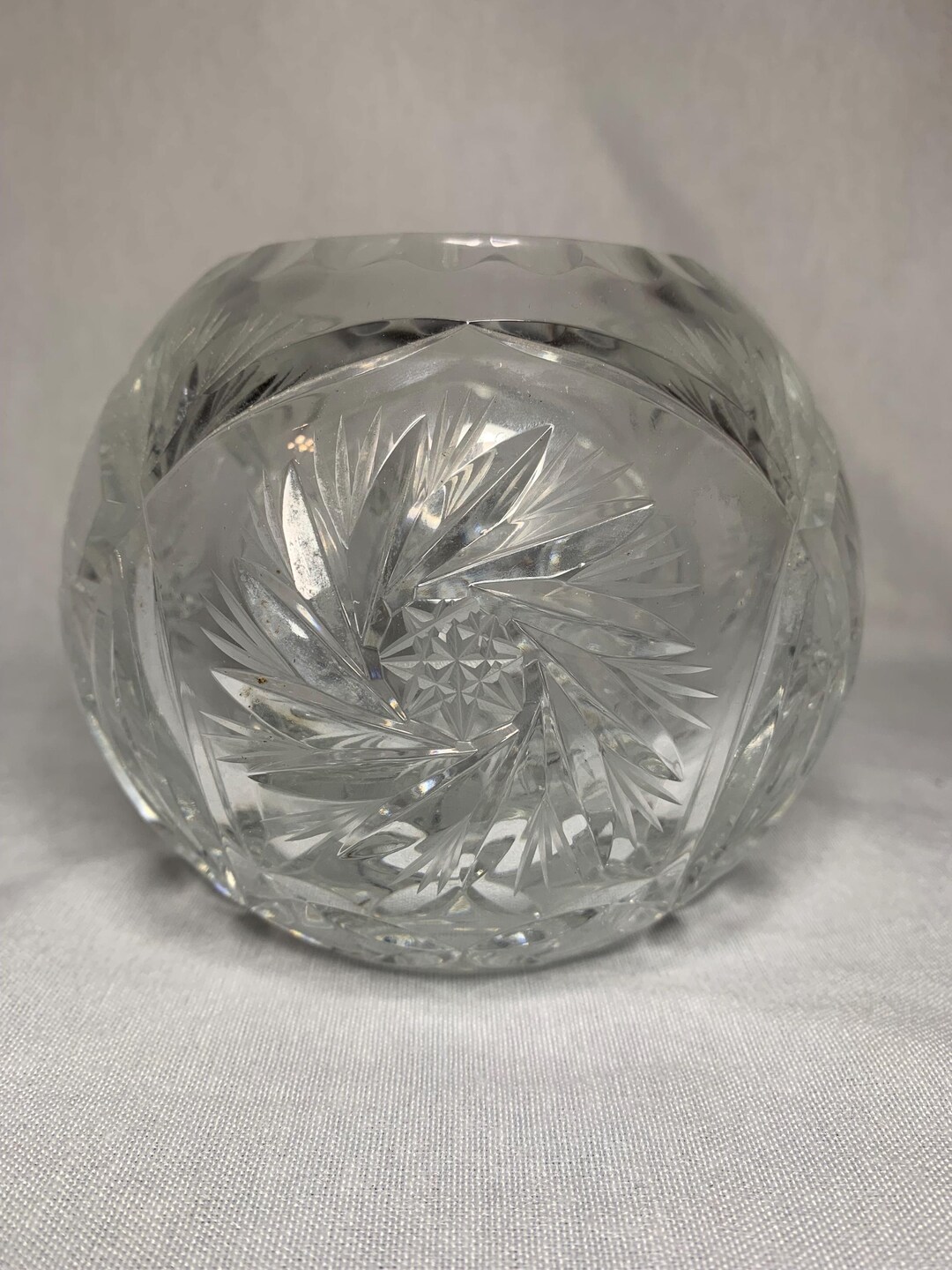 Vintage Cut Star of David Crystal Bowl - Etsy