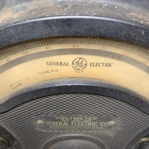 Antique General Electric Co. Voltmeter. Patent June 1, 1909 - Etsy