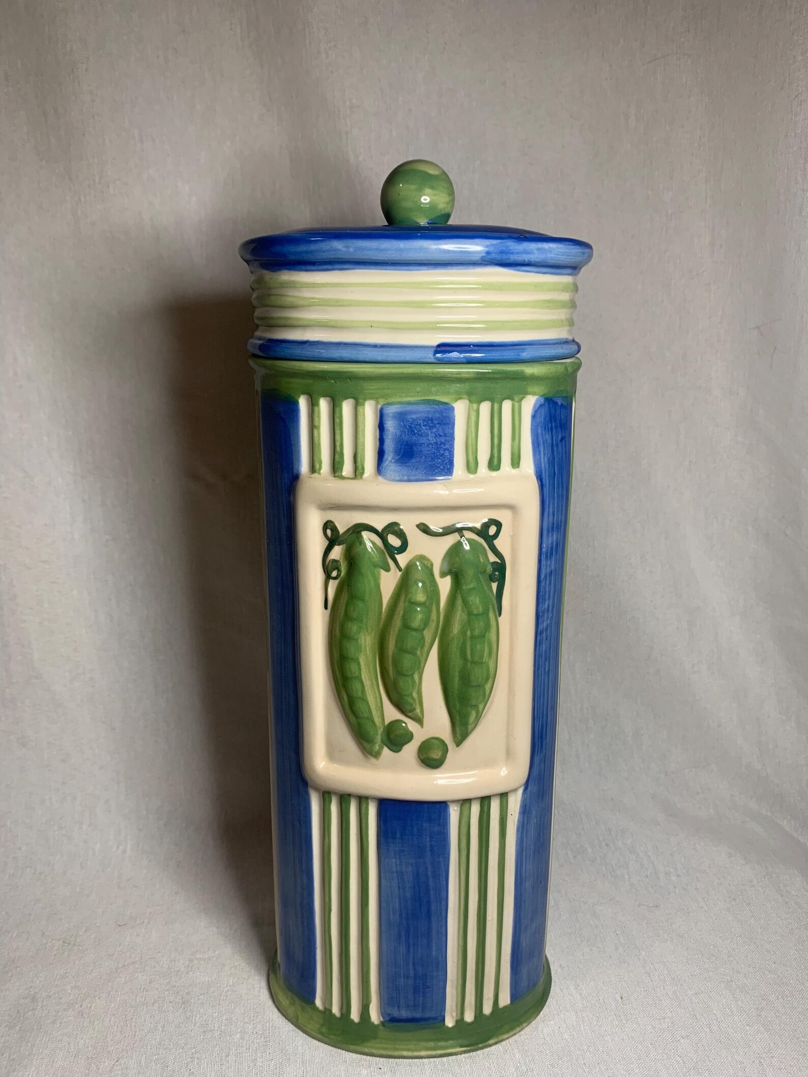 Vintage Handpainted Peas in A Pod Ceramic Pasta Container With Lid - Etsy