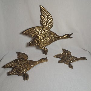 3 Brass Geese - Etsy