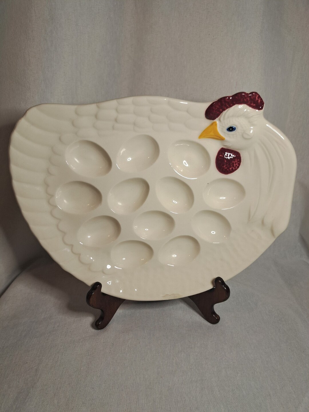 Deviled Egg Chicken Shaped Serving Tray - Etsy
