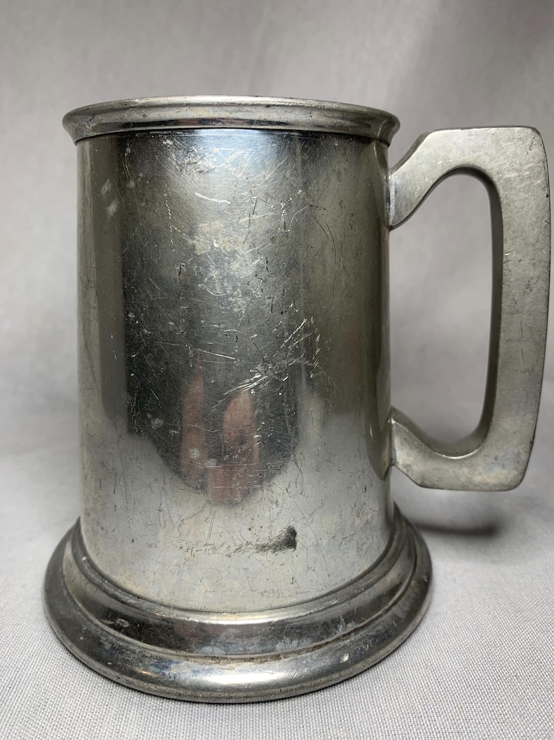 Vintage Viners Sheffield England Pewter Glass Bottom Tankard - Etsy