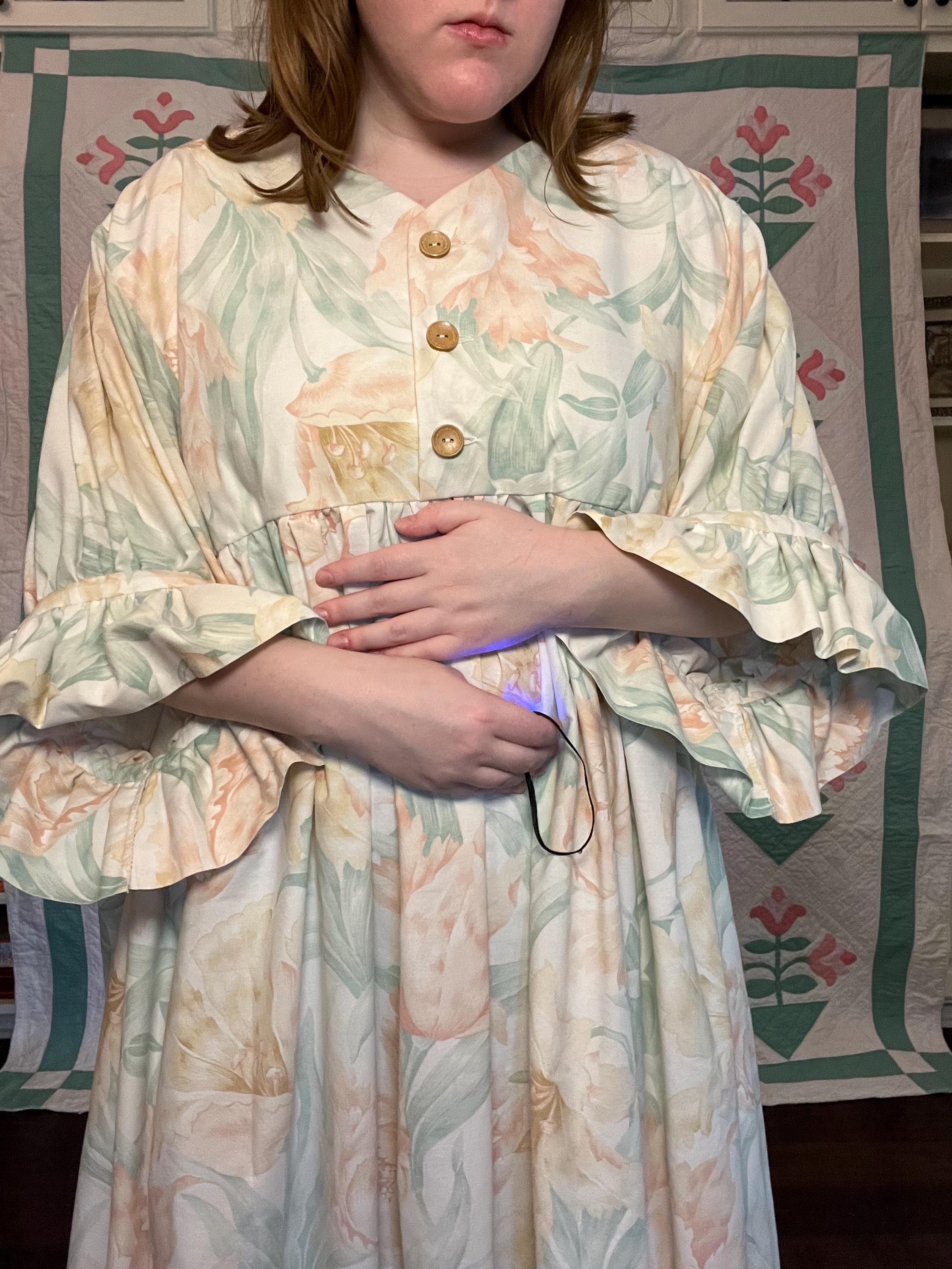 Floral Maxi Sheet Dress 1 - Upcycled - Etsy