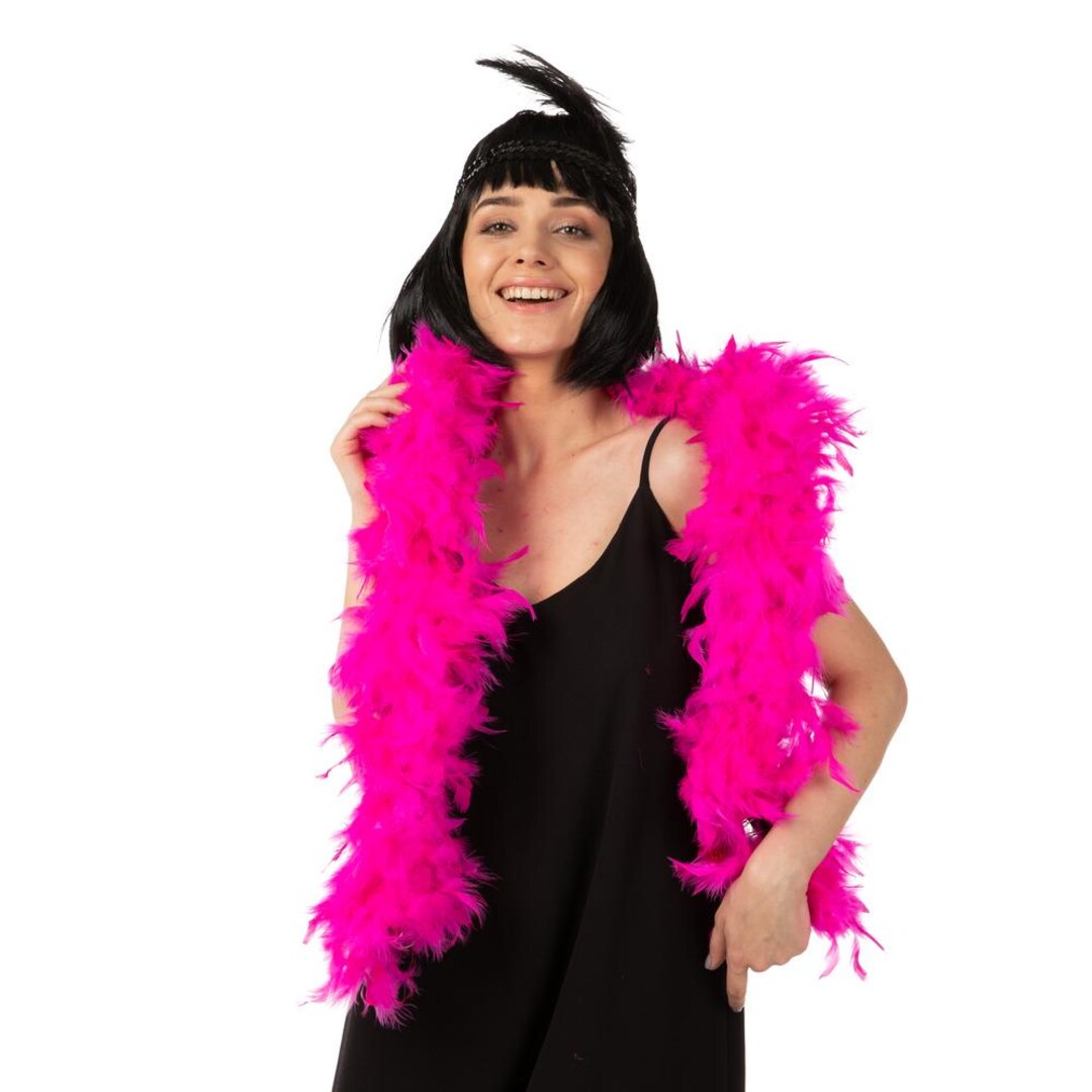 Hot Pink Feather Boa 85G 1.8M Handmade Fancy Dress Costume 1920s - Etsy