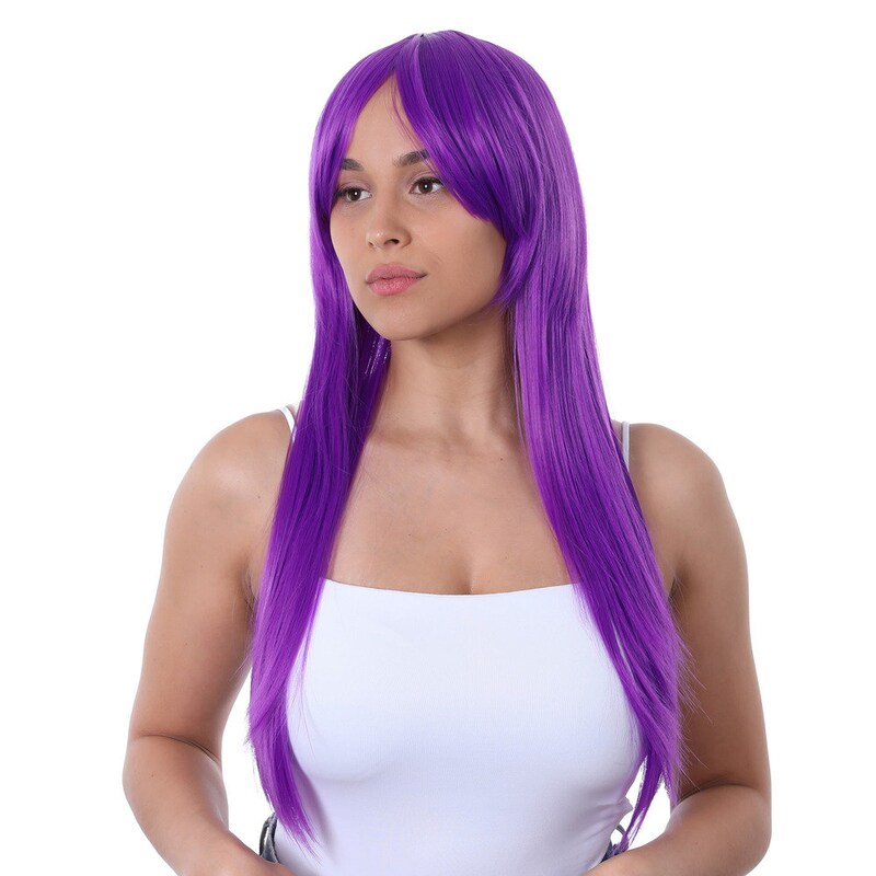 Purple Wig - Etsy