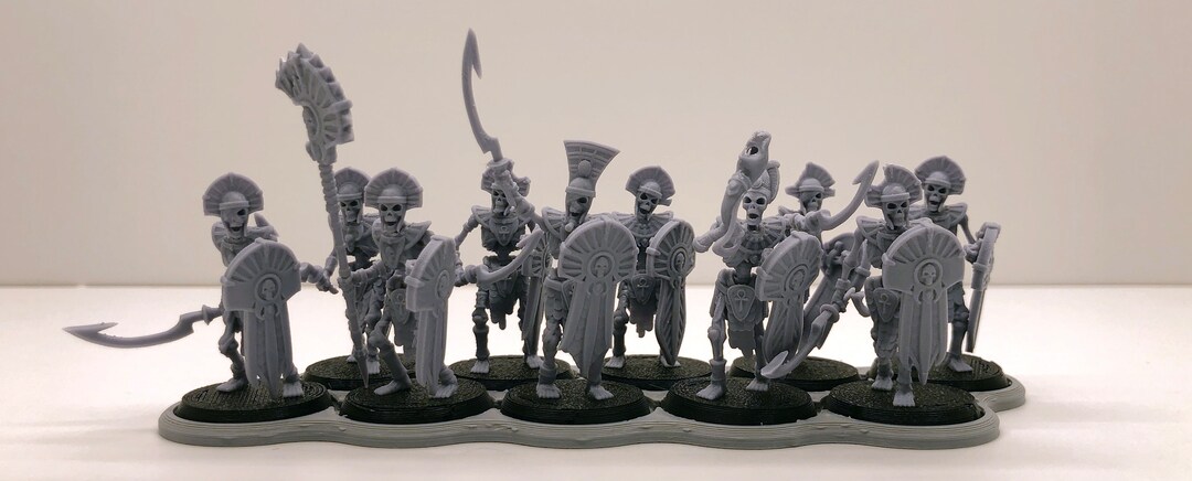 Tomb Guard With Spears and Swords Eternal Dynasties Crab Miniatures 9th ...