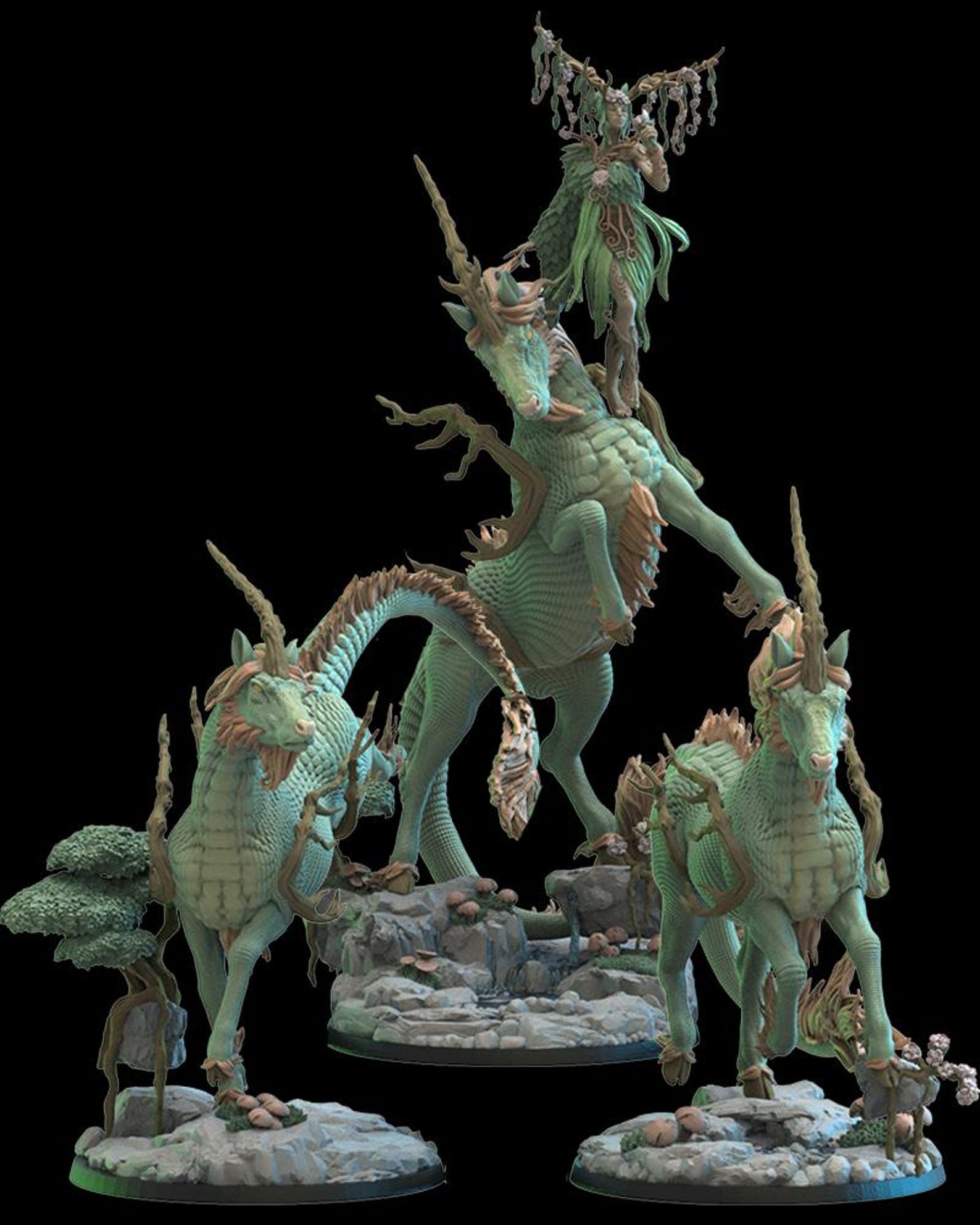 Kazumi, Kirin Queen - Wood Elves - Wood Elves - Lost Kingdom Miniatures ...