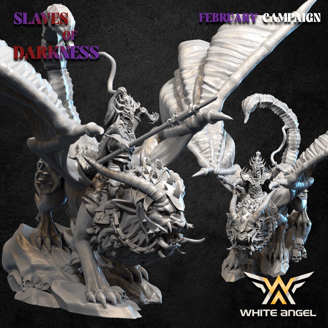 Dark Manticore - Dark Elves - Dark Elves - White Angel Miniatures - 9th ...