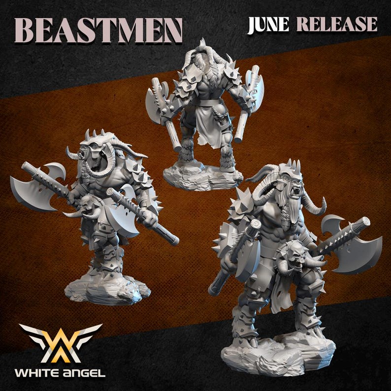 Beast Commander Beastmen – Beastmen Proxy Army – Fantasy Wargame ...