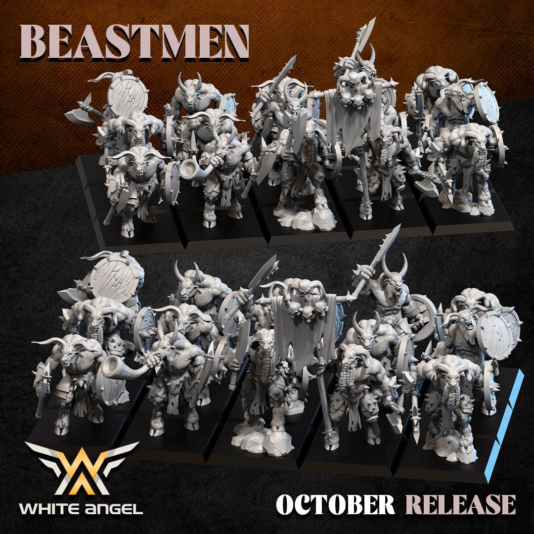 Beast Warrior Beastmen – Beastmen Proxy Army – Fantasy Wargame ...