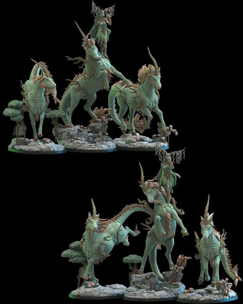 Kazumi, Kirin Queen - Wood Elves - Wood Elves - Lost Kingdom Miniatures ...