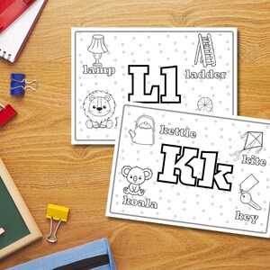 ABC Coloring Book: Printable Alphabet Learning Activity (PDF) - Etsy