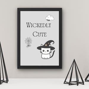 Halloween Wall Art Decor, Printable Cute Gallery Wall Poster, Halloween ...