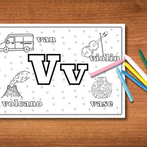 Kids Coloring Pages, Coloring Book Bundle, Alphabet Animal Fruits ...