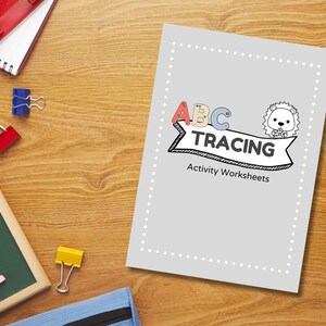 ABC Tracing Activity Book: Printable Letter Worksheets (PDF) - Etsy
