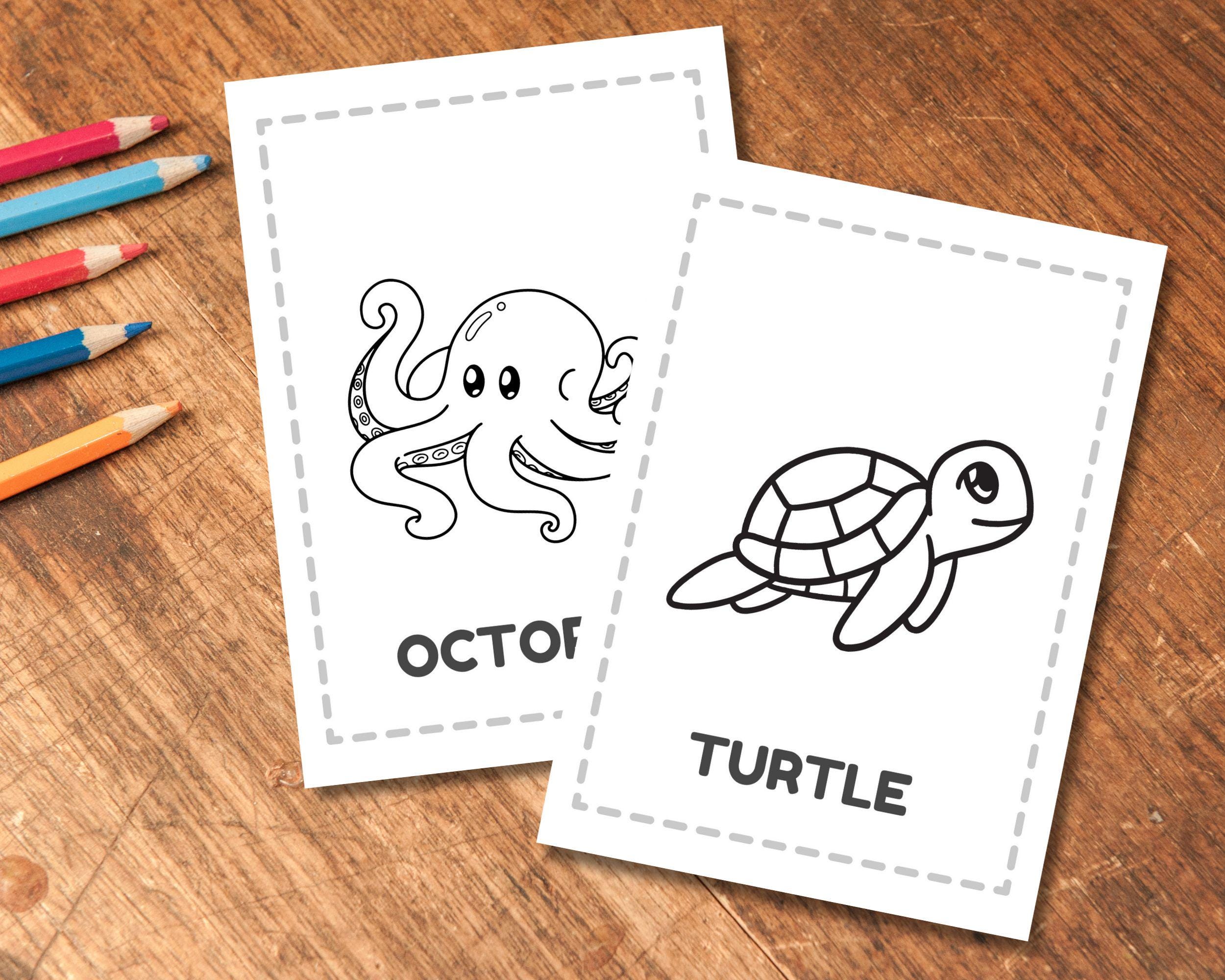Animal Coloring Pages, Animals Coloring Worksheets, Printable Easy ...