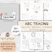 ABC Tracing Activity Book: Printable Letter Worksheets (PDF) - Etsy