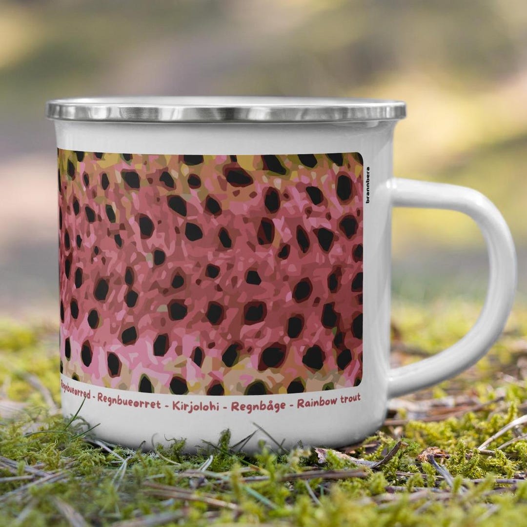 Camping Mug Rainbow Trout Skin Pattern - the Perfect Gift for the ...