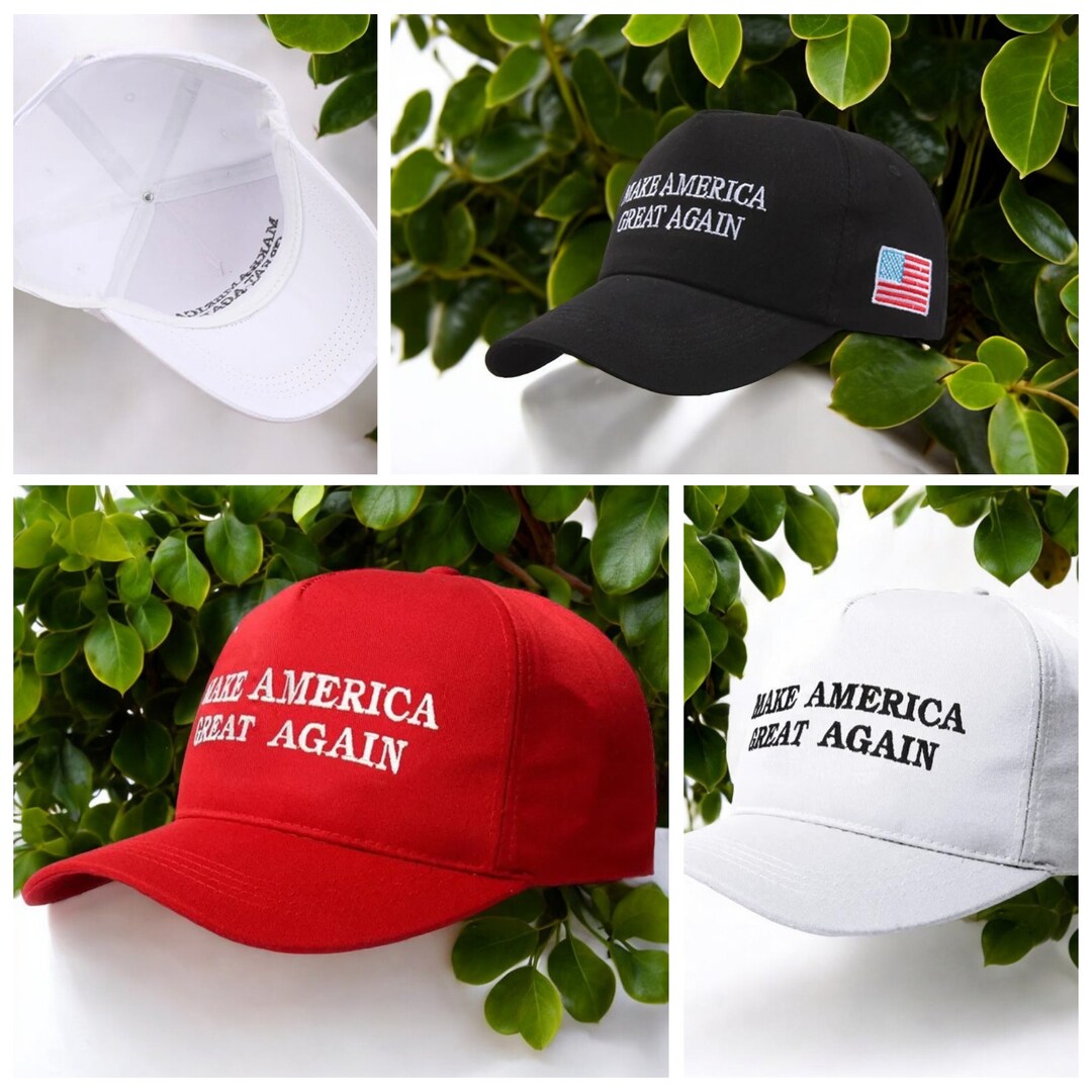 Donald Trump Hat, Embroidered MAGA Cap for Political Rallies, Patriotic ...