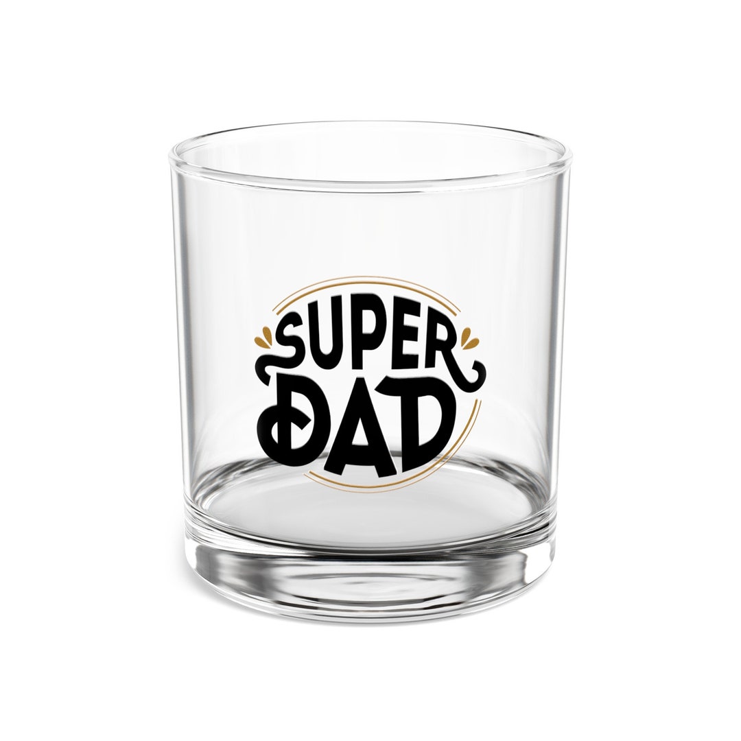 Engraved Whiskey Glass Dad Rock Glass, Personalized Shot Glass, Shot ...