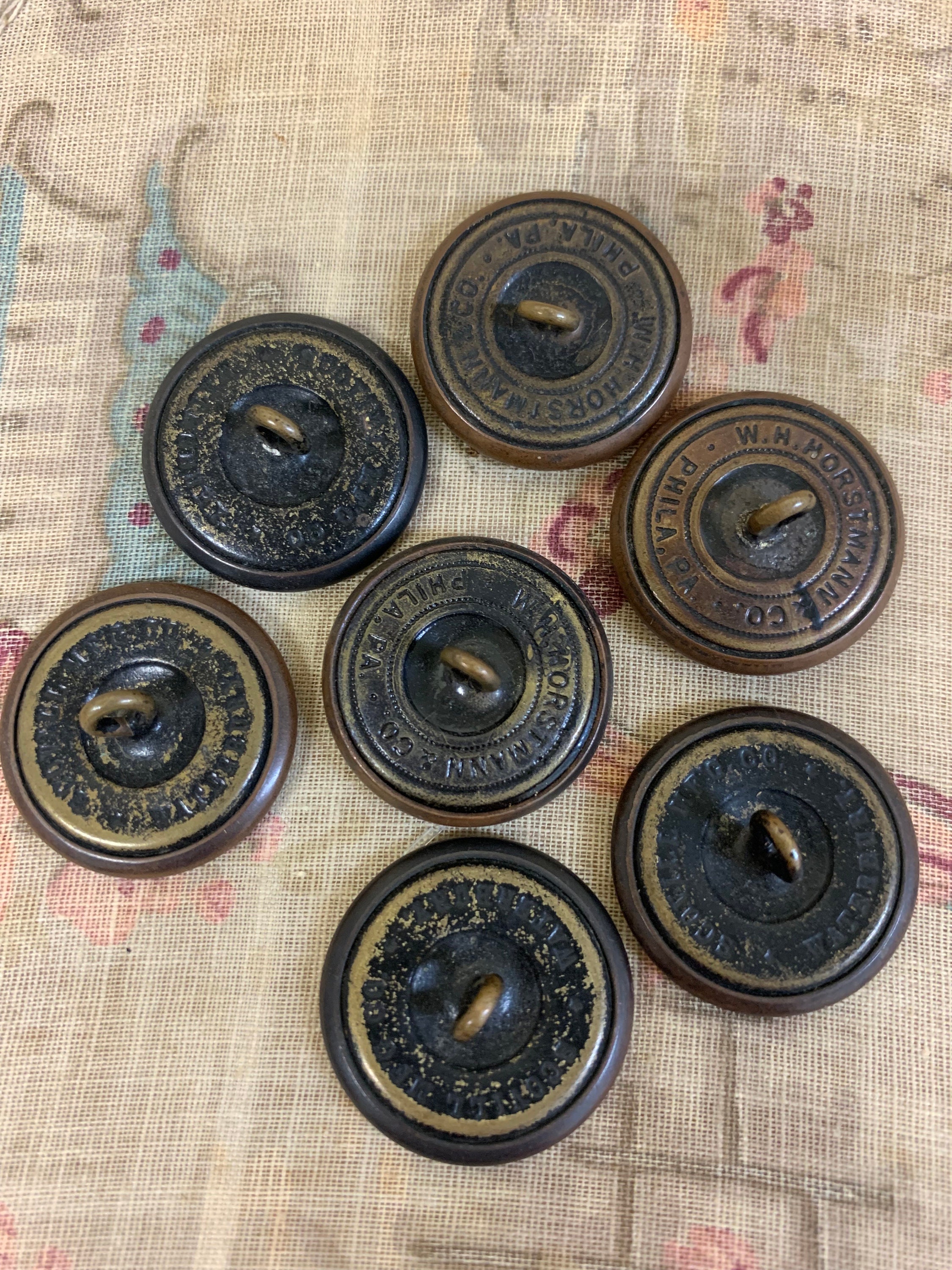 U.S. Army WWI General Service Eagle Military Uniform Buttons, Original ...