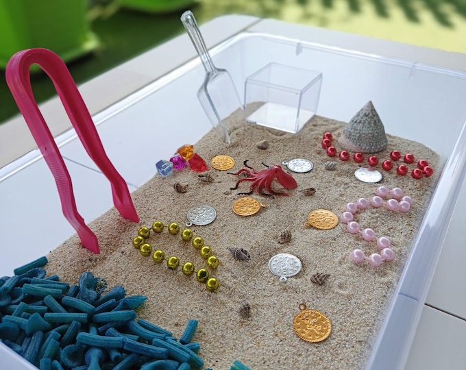 Treasure Island-themed Sensory Play Set – Montessori-inspired ...