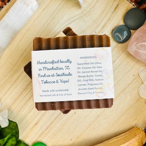 Sandwalwood Vanilla - Goats Milk Soap - Rhassoul Clay & Turmeric - Cold ...