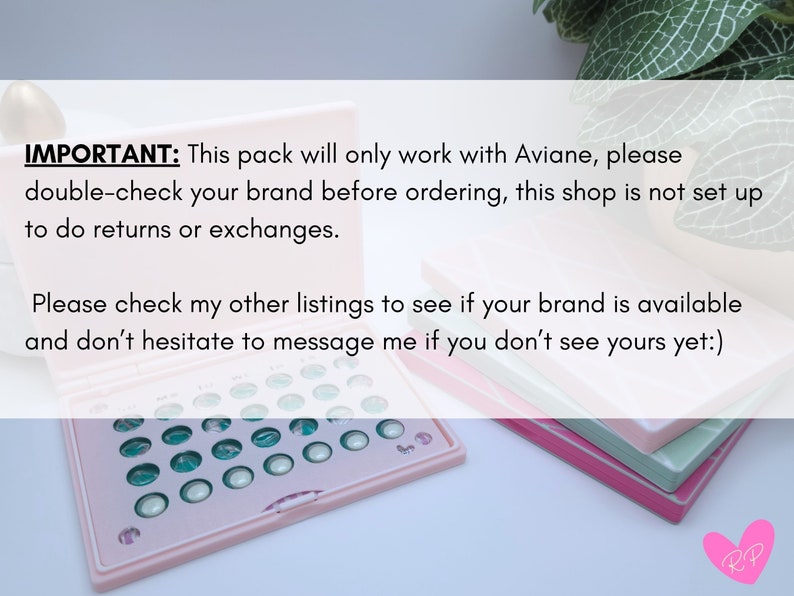 Birth Control Pill Case for Aviane, 3D Printed Custom, Diamond Pattern ...