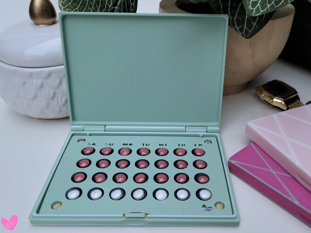 Green Diamond Birth Control Pill Case for Apri, for Slynd, for Opill,3d ...